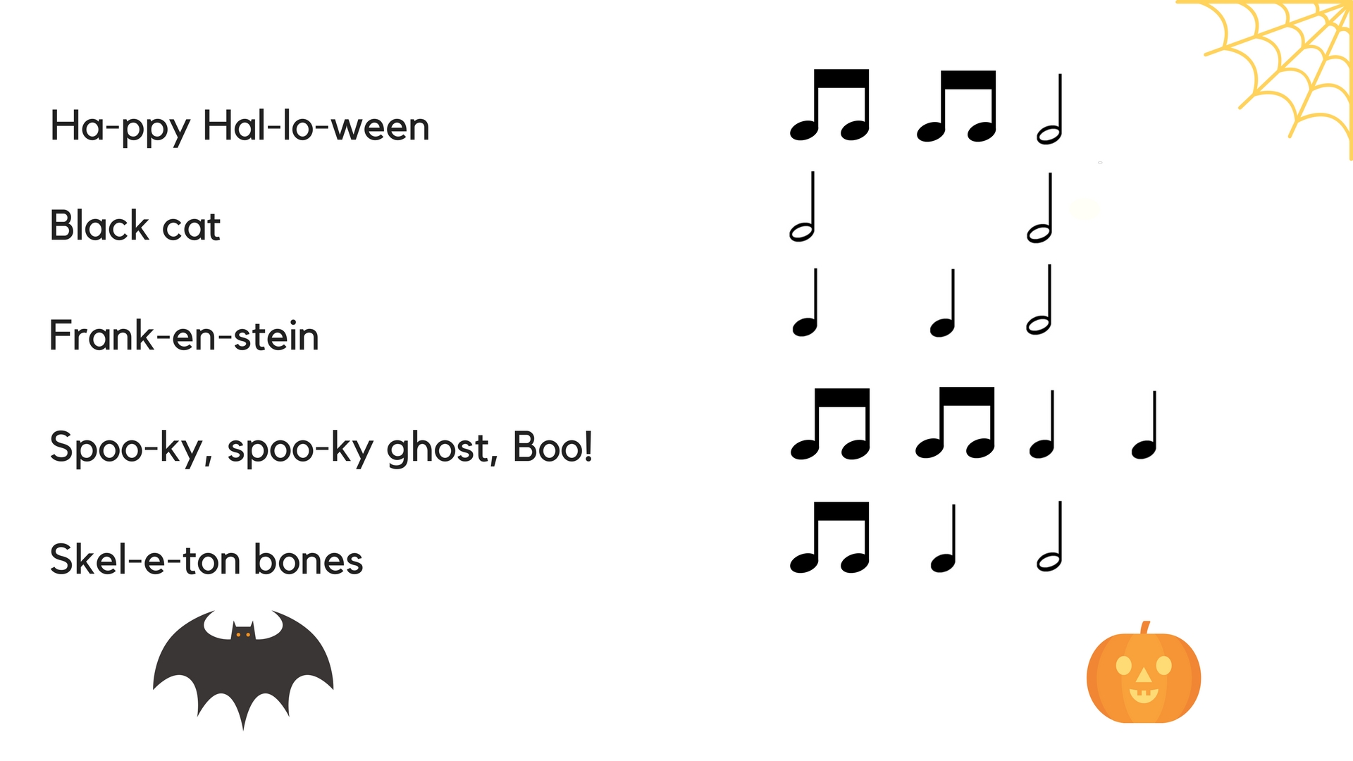 Halloween Rhythm Combos {for tweens & teens} - Wholesome Harmonies, LLC