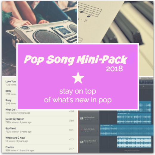 Pop Song Mini-Packs: stay on top of what's new in pop - Wholesome ...