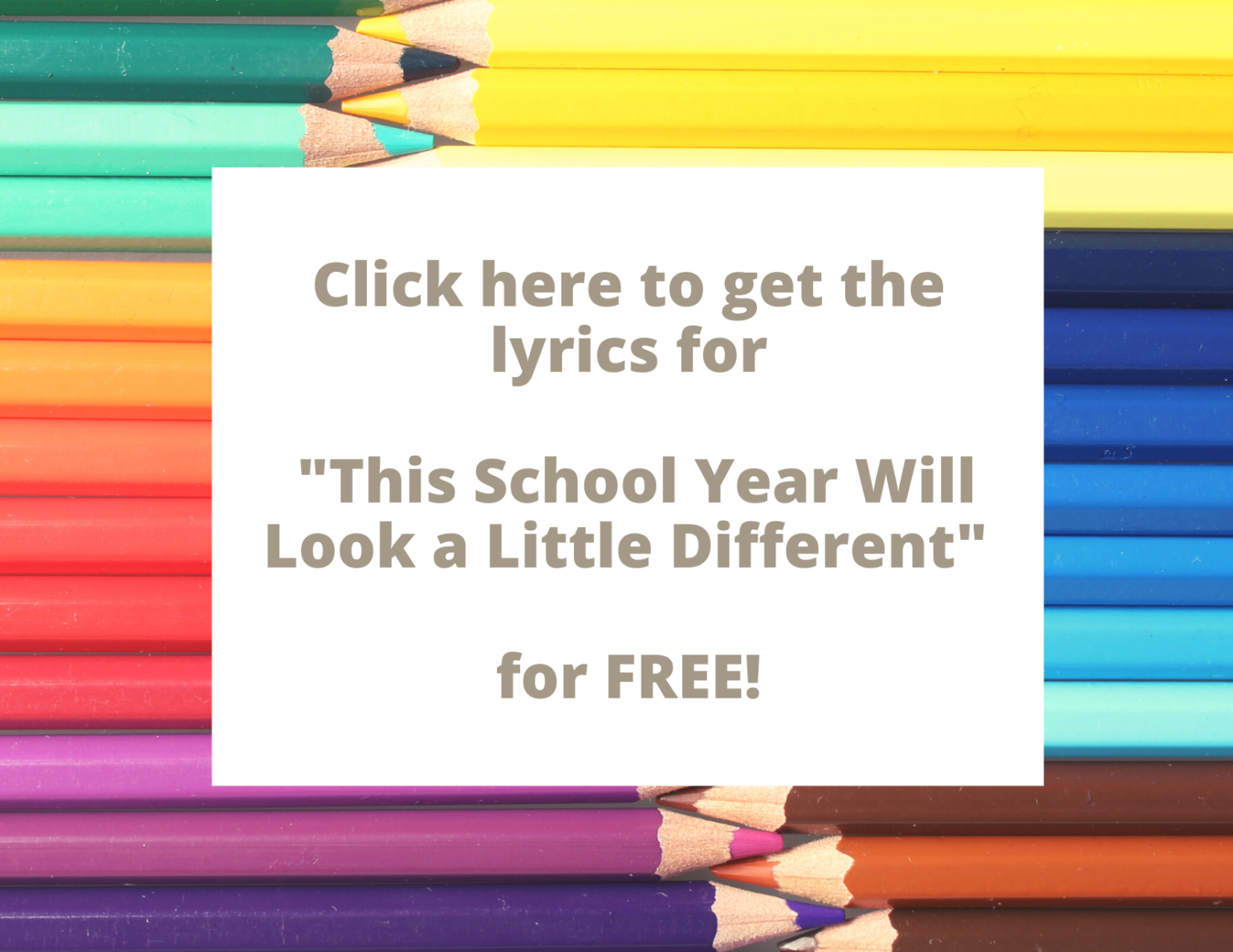 Back To School Song: "This School Year Will Look a Little Different ...